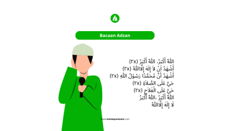 Bacaan Adzan Dan Iqamah Serta Pengertian dan Hukumnya